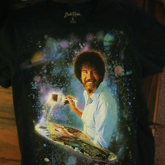 Tops | Bob Ross Graphics Tshirt | Poshmark